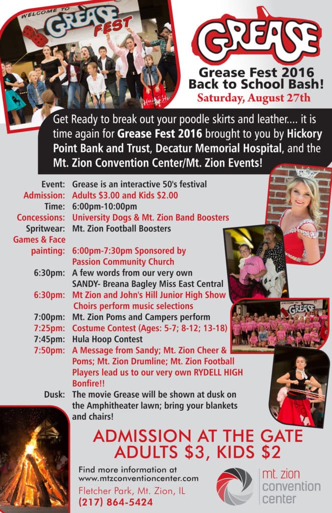 Grease Fest 2016 at Fletcher Park - Mt. Zion Convention Center